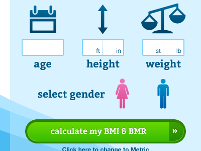 BMI & BMR Calculator by Rik Hudson on Dribbble