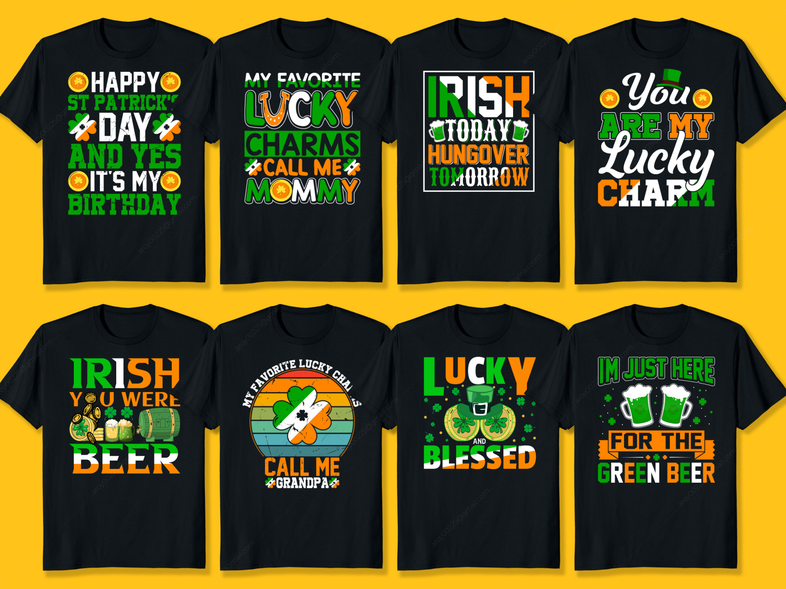 St Patrick's day t-shirt design bundle by aroy00225 on Dribbble