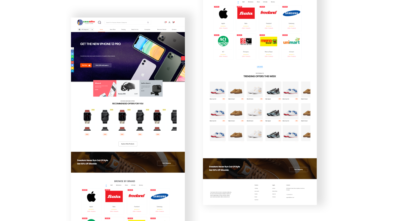 ecommerce landing page UI by Ym. Shezan on Dribbble