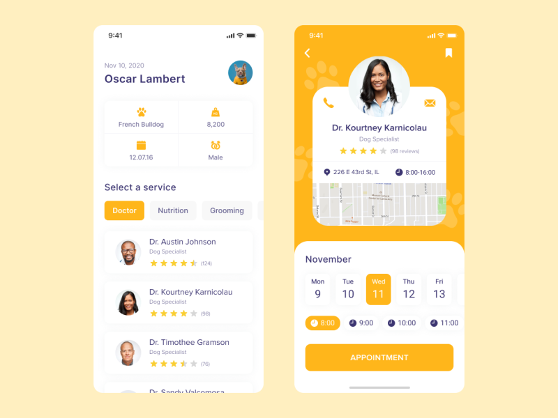 Pet App by Rhinoda Team on Dribbble