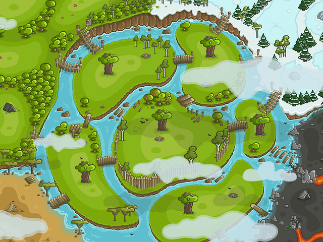 Silly Invaders Map by Dan Andrei Ciocoiu on Dribbble