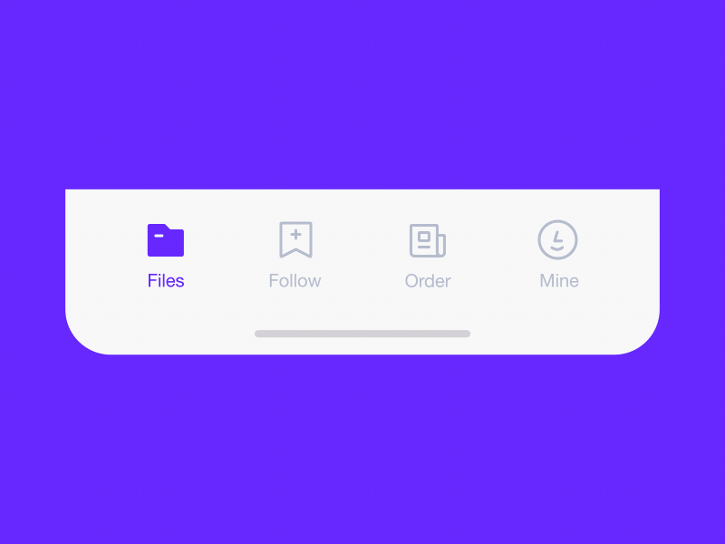 TAB栏动效设计 by 浮云骑士 on Dribbble