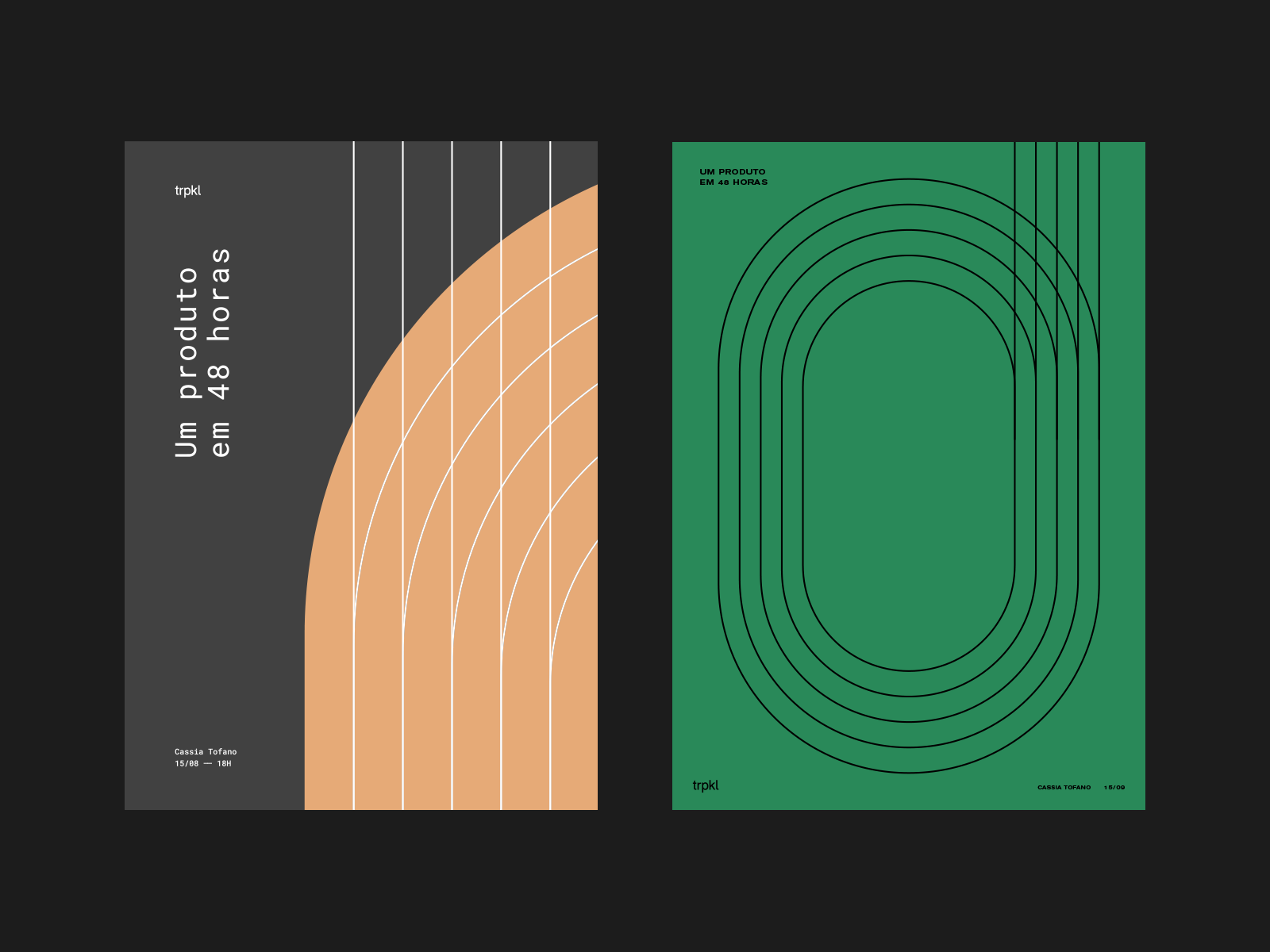 Meetup posters by Arthur de Almeida on Dribbble