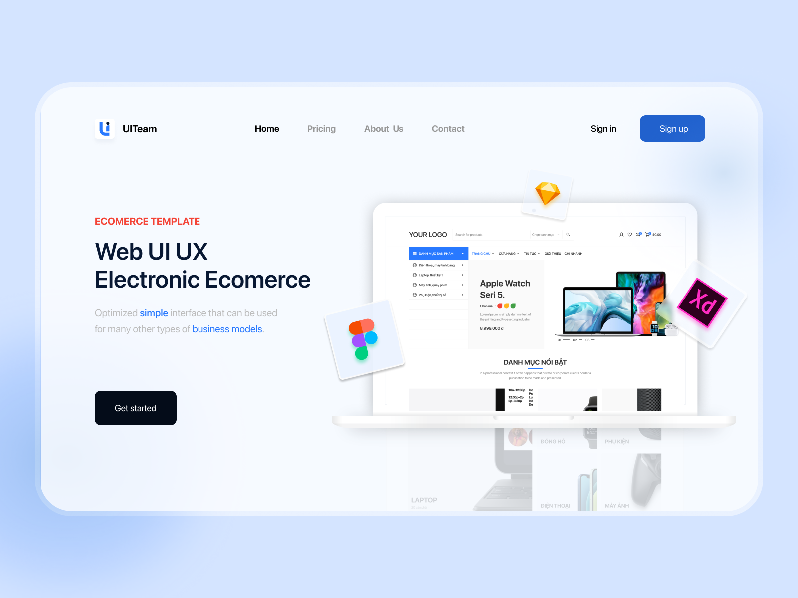Landing Page Electronic E-commerce UI Design by HoangVu on Dribbble