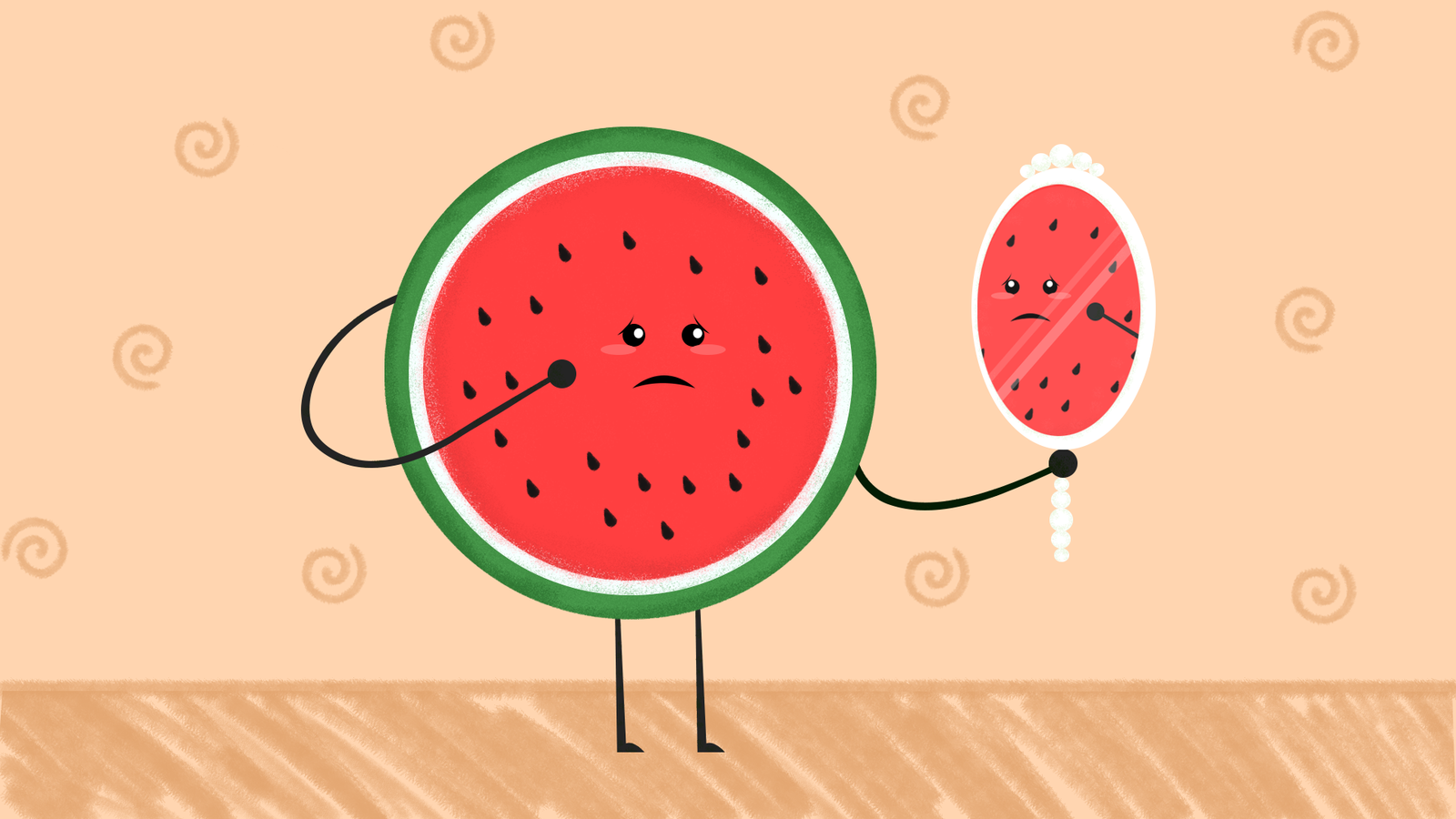 watermelon story - illustration by Esraa on Dribbble