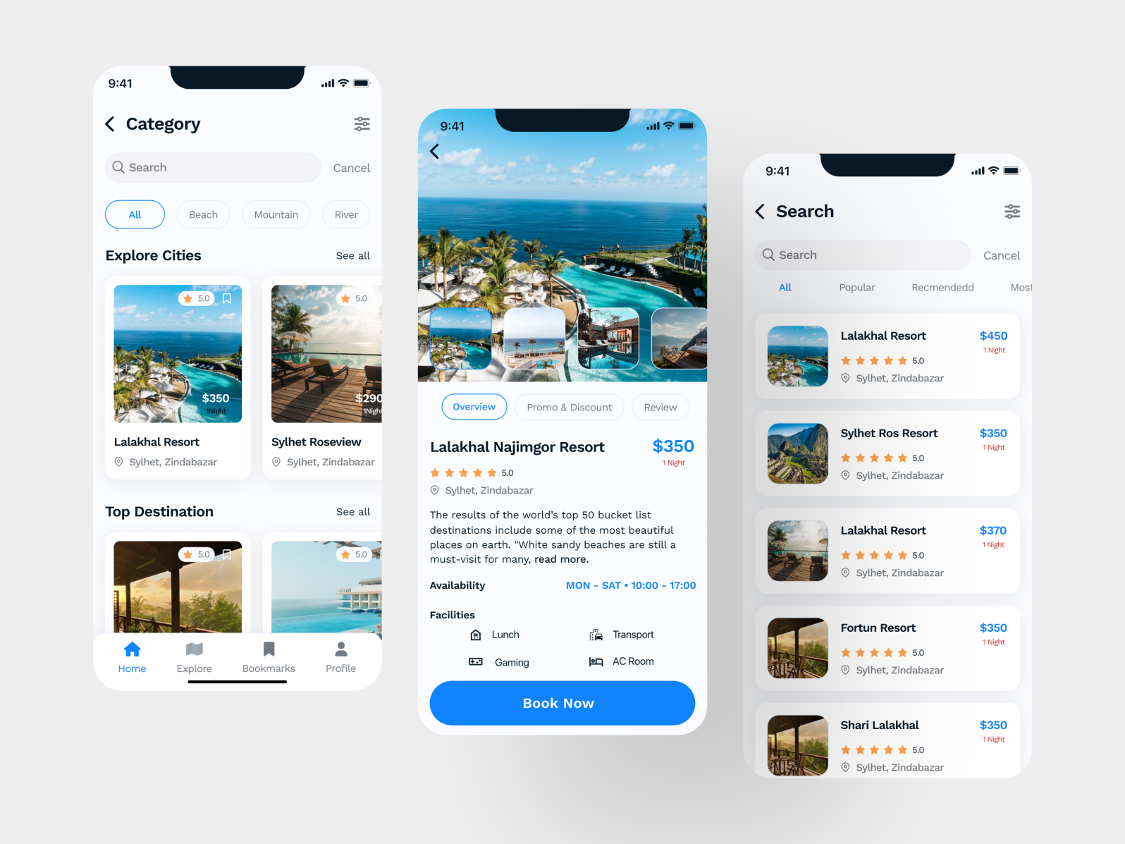 Travelling UI Kit Apps by Mahbub Rahman on Dribbble
