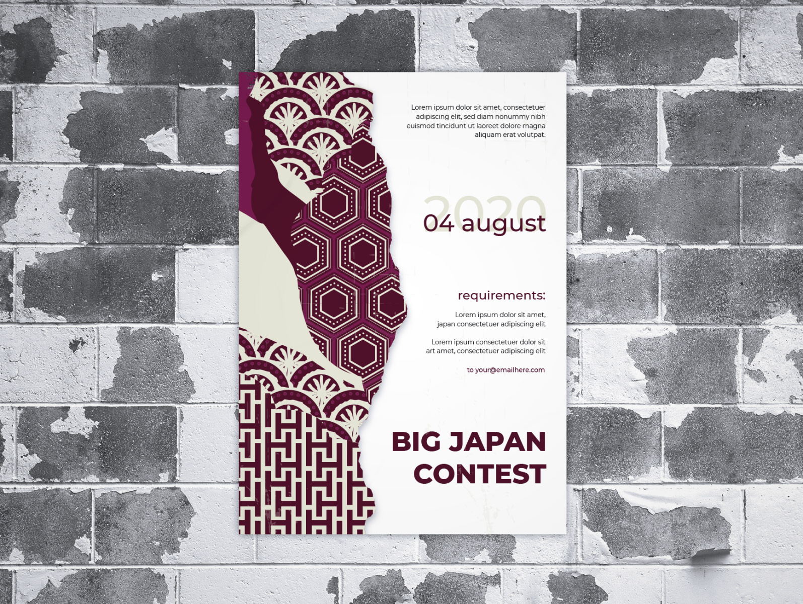 Poster Design Japan Contest by Fabian Krotzer on Dribbble