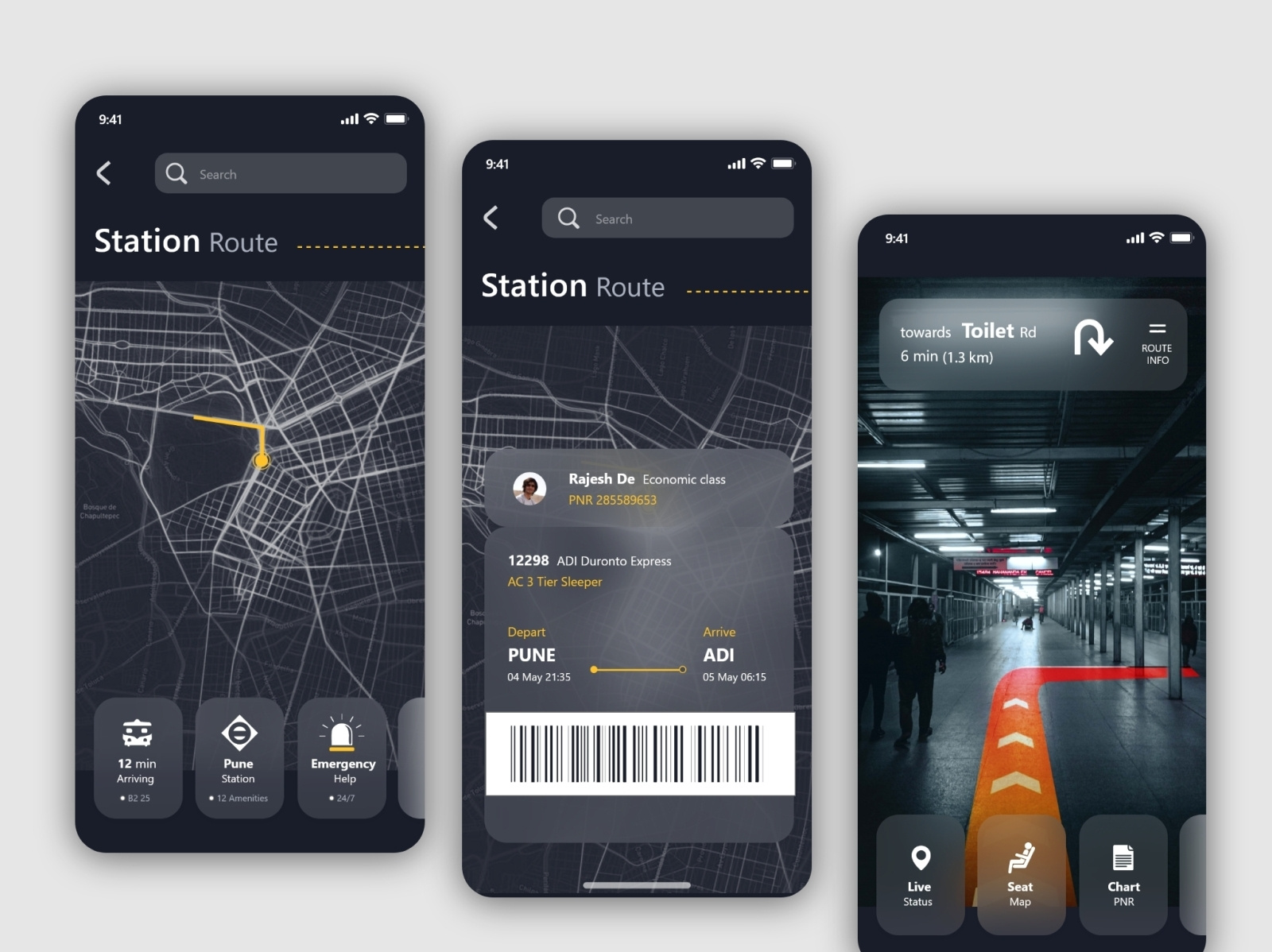 Railway Platform Navigation By Viraj Vanza On Dribbble