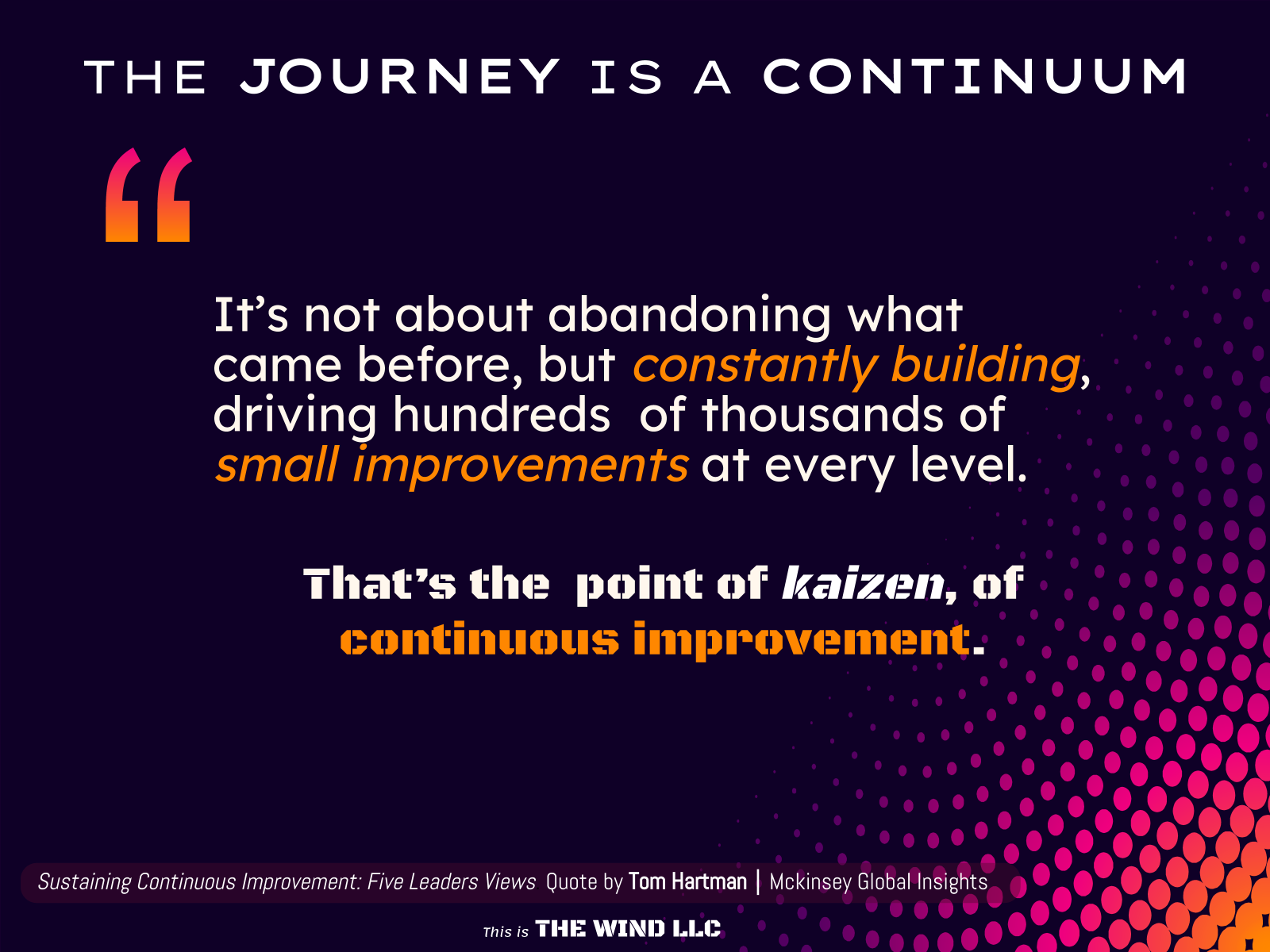 Continuous Improvement | Quote.withWind-LLC | on.dribbble by ...