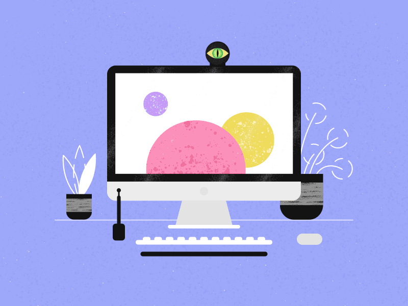 WorkSpace with Eye by Avkadre on Dribbble