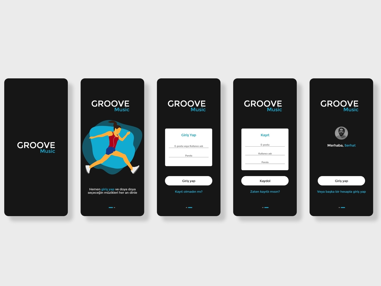 Groove Music - Login Menu by Serhat Düzgün on Dribbble
