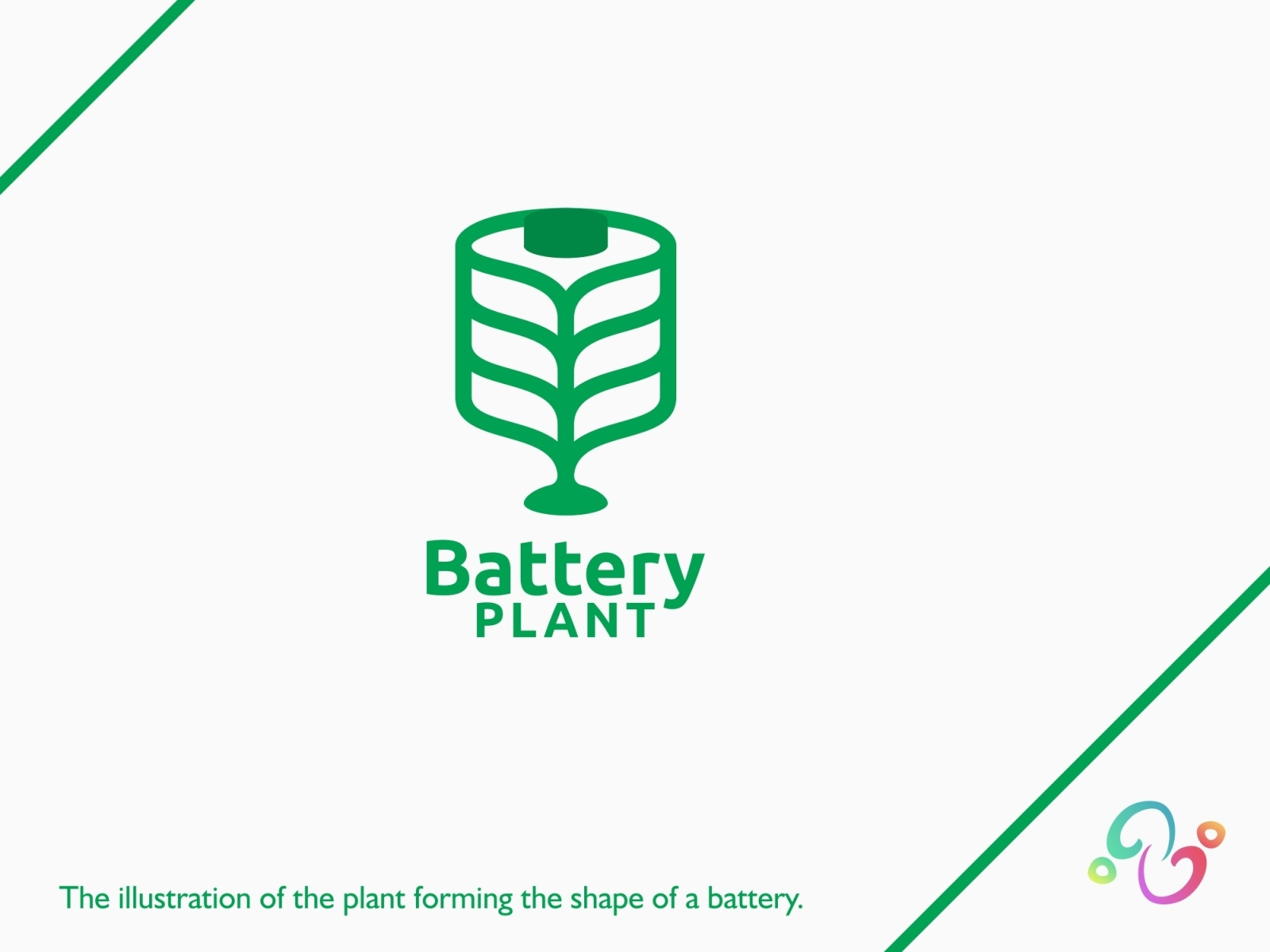 Battery Plant Logo by Zzoe Iggi on Dribbble
