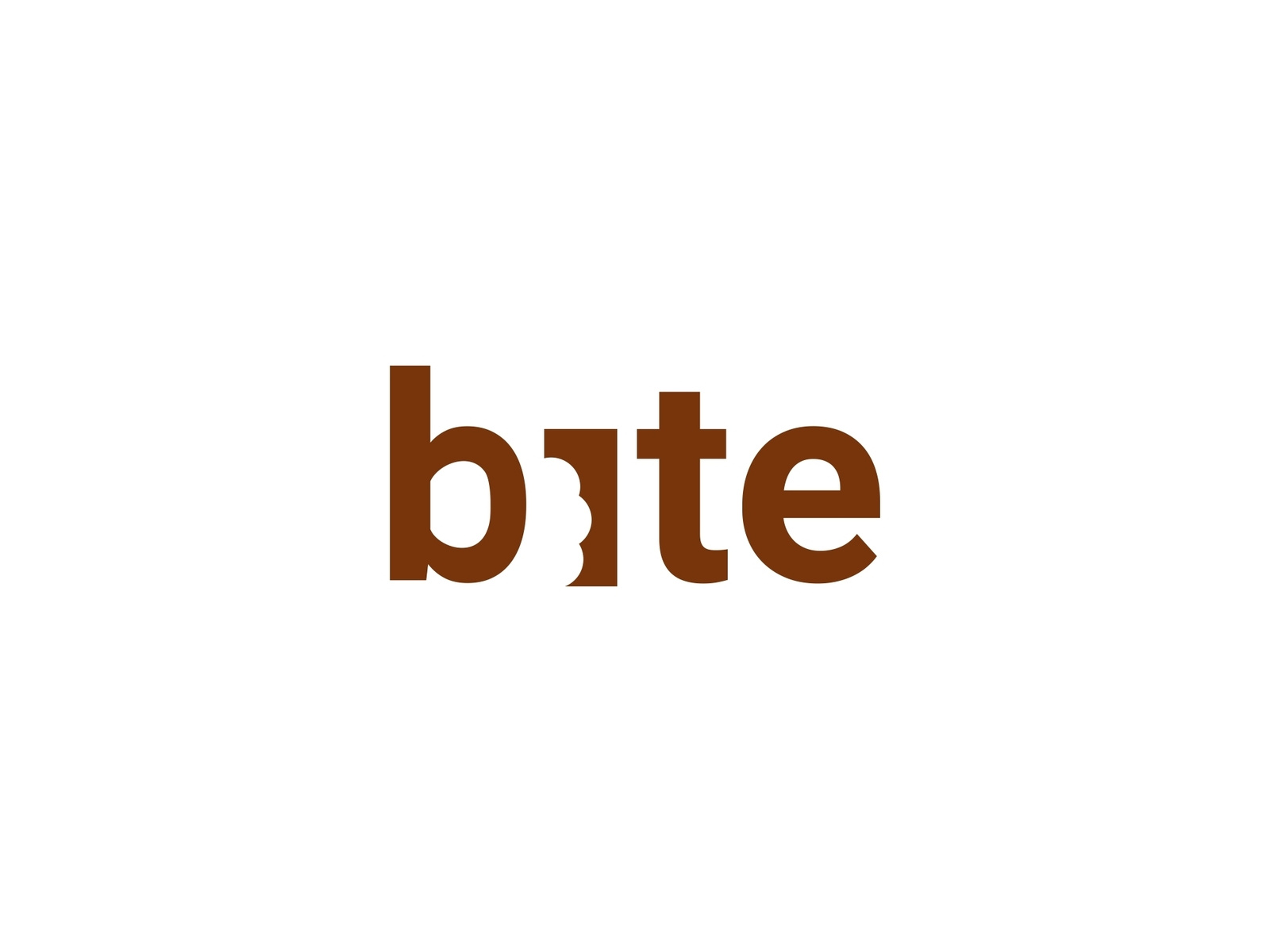 1 Bite Logo by Zzoe Iggi on Dribbble