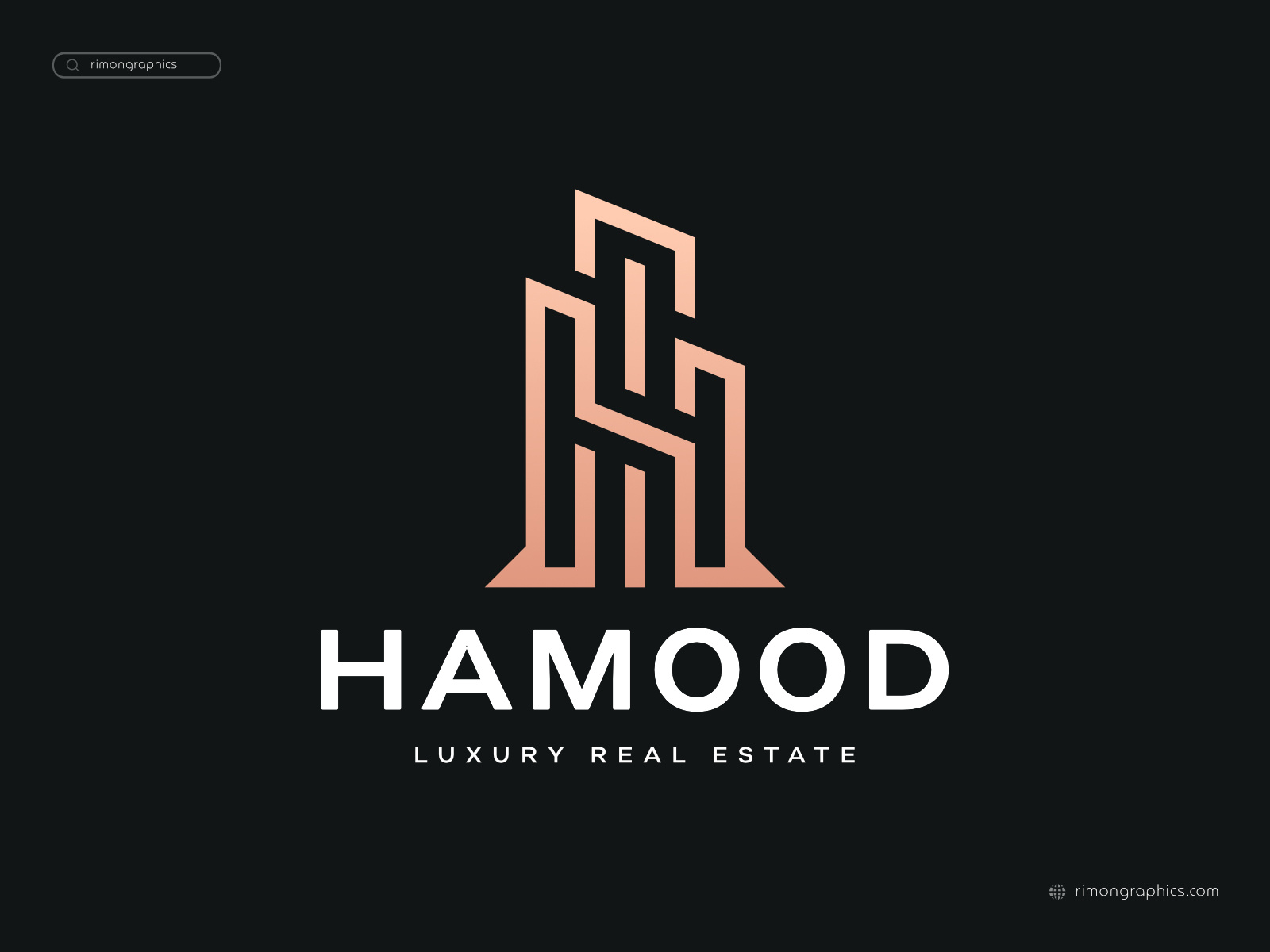 Hamood - Real Estate Logo by Rimon Hasan on Dribbble