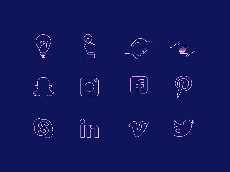 One Line Icon designs, themes, templates and downloadable graphic ...