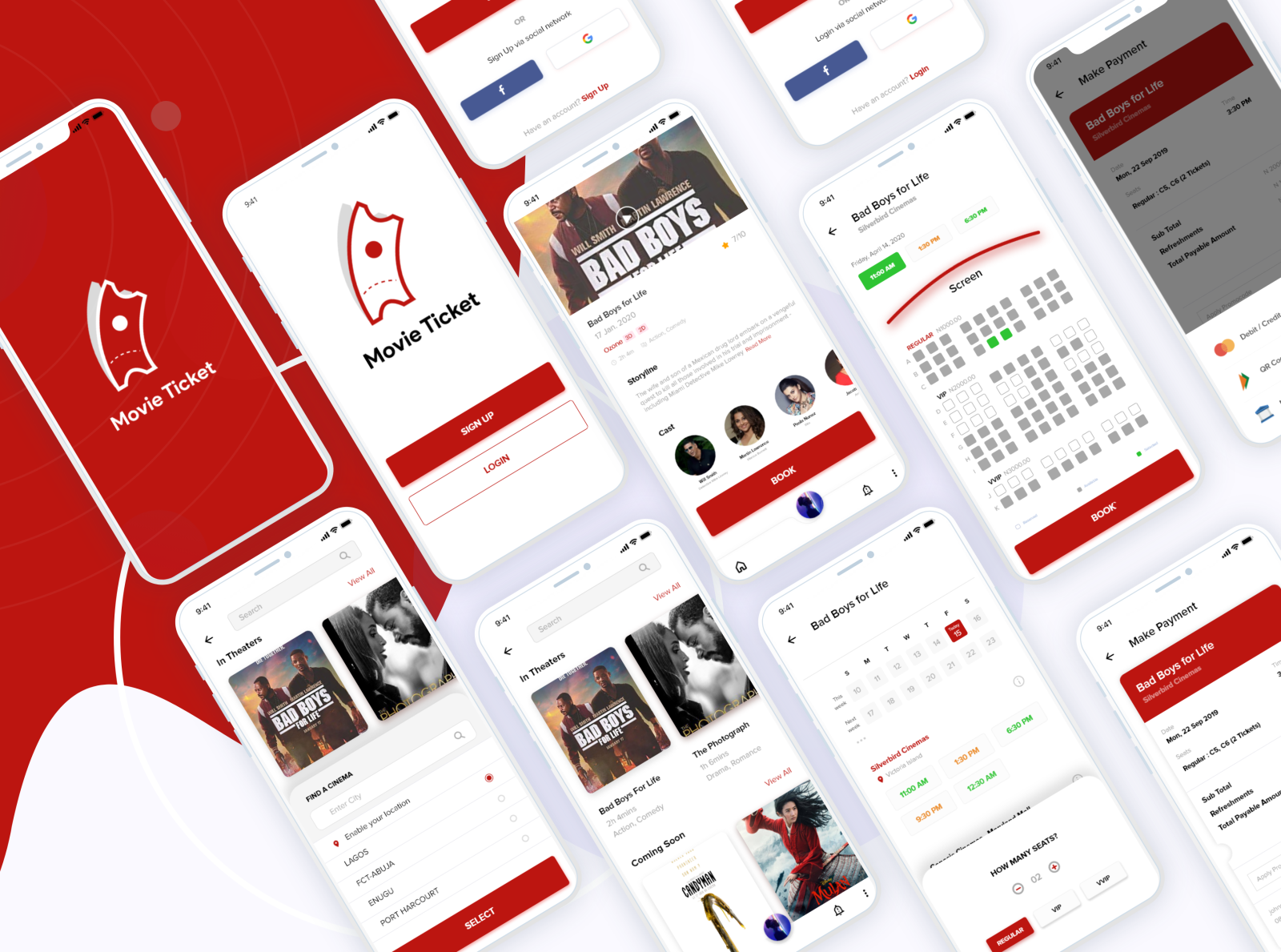 Movie Ticket Booking App By Gabriel Nwabudike On Dribbble