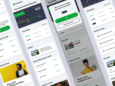Credit Score UI by Denton Bishop on Dribbble