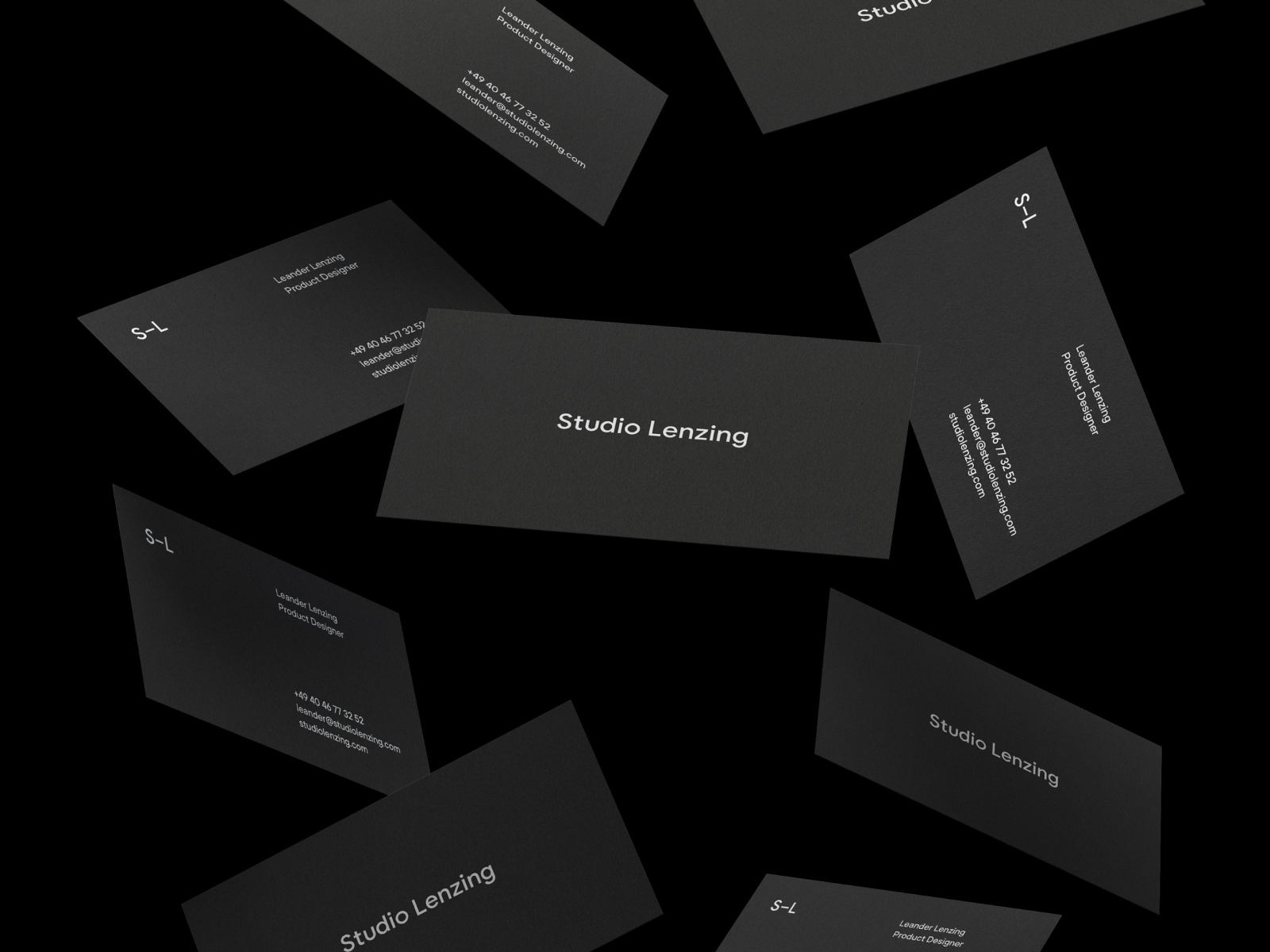 Studio Lenzing Business Cards by Leander Lenzing for Studio Lenzing on Dribbble