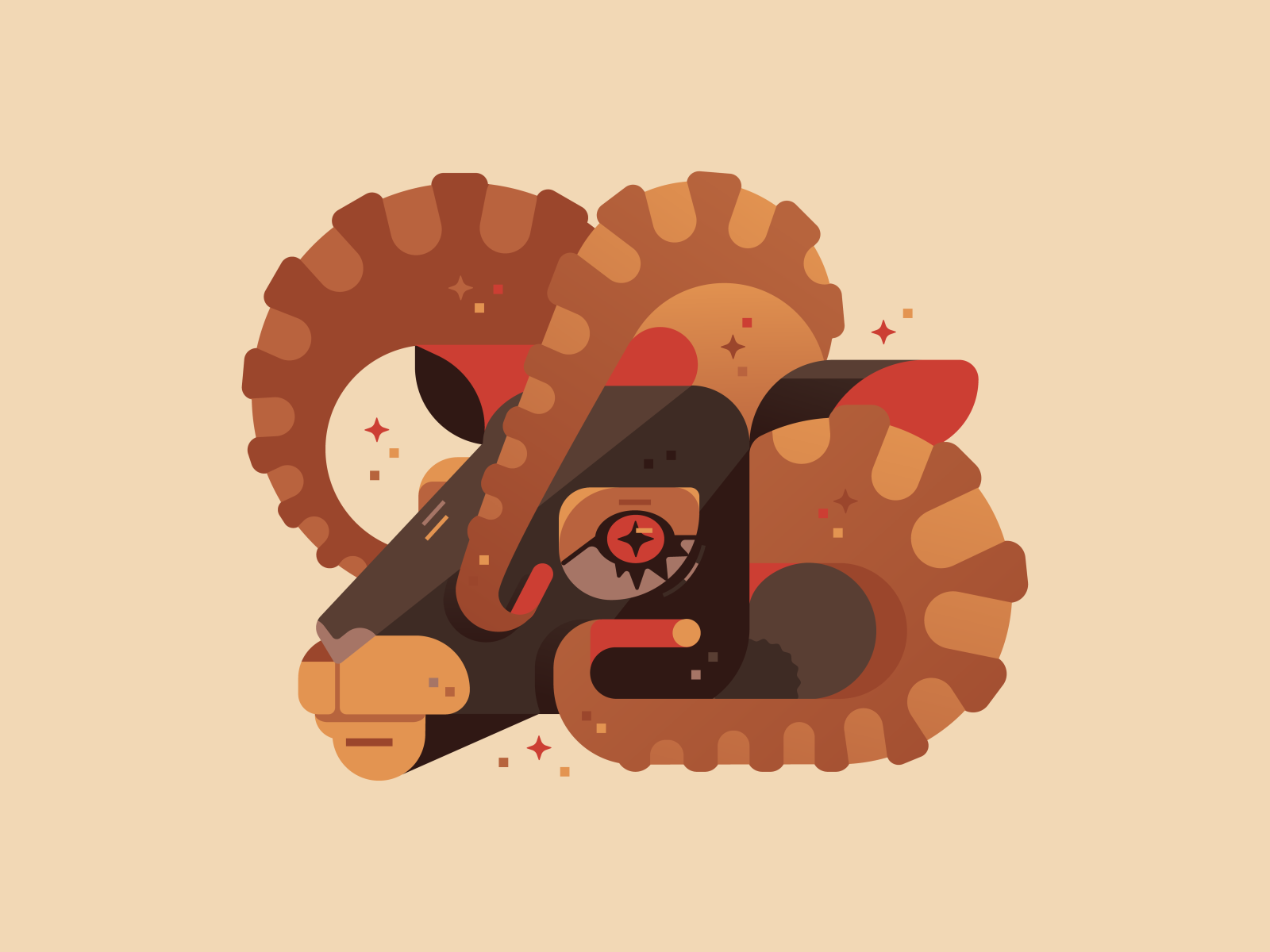 day 01 - jacob sheep by Morgan Tieu on Dribbble