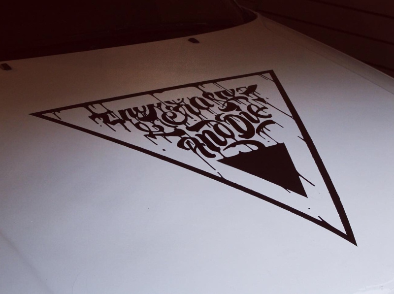 Lettering on the car by Mikhail Filatov (Aniad) on Dribbble