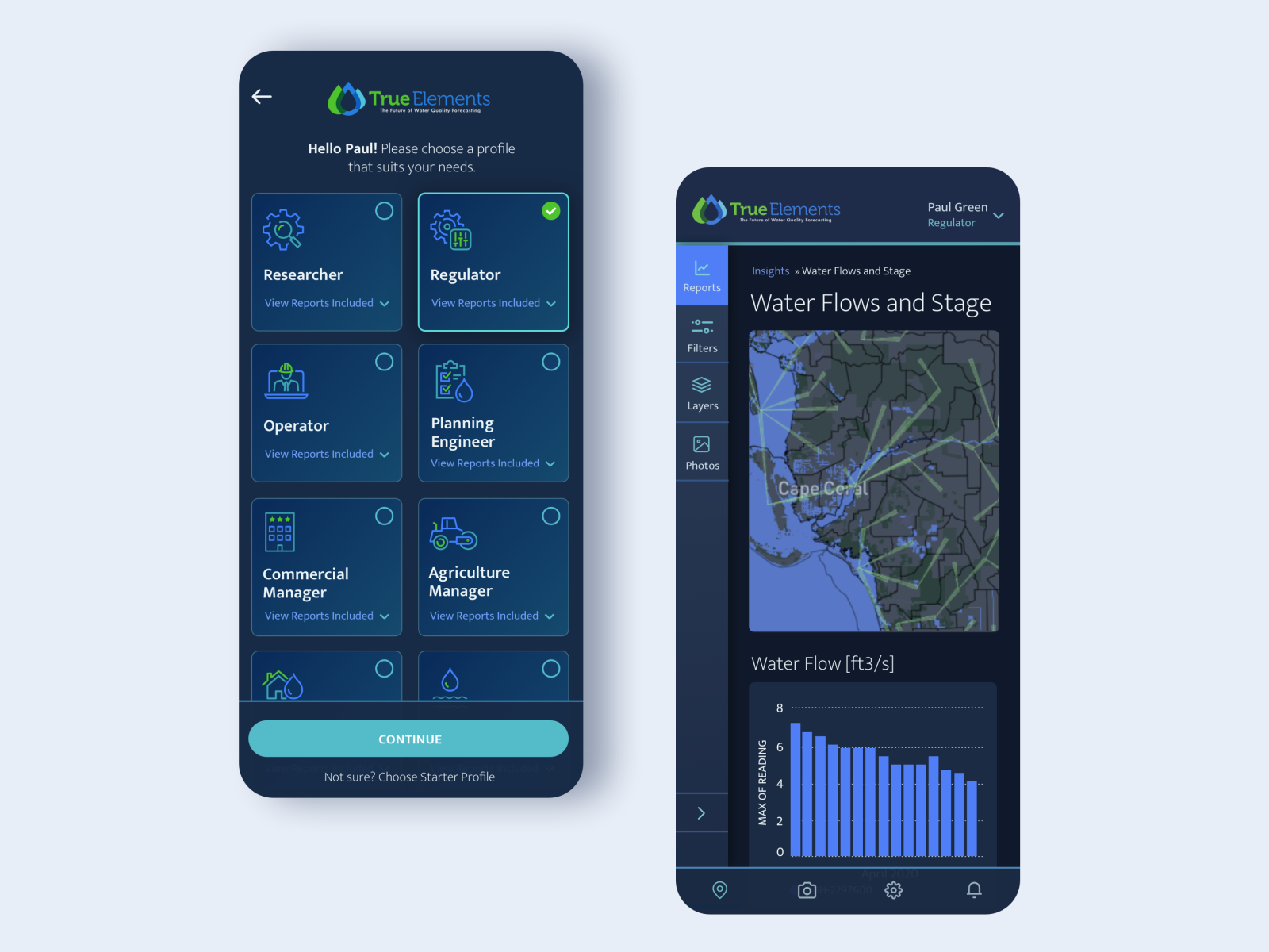 Water Quality App by Juan Lasarte on Dribbble