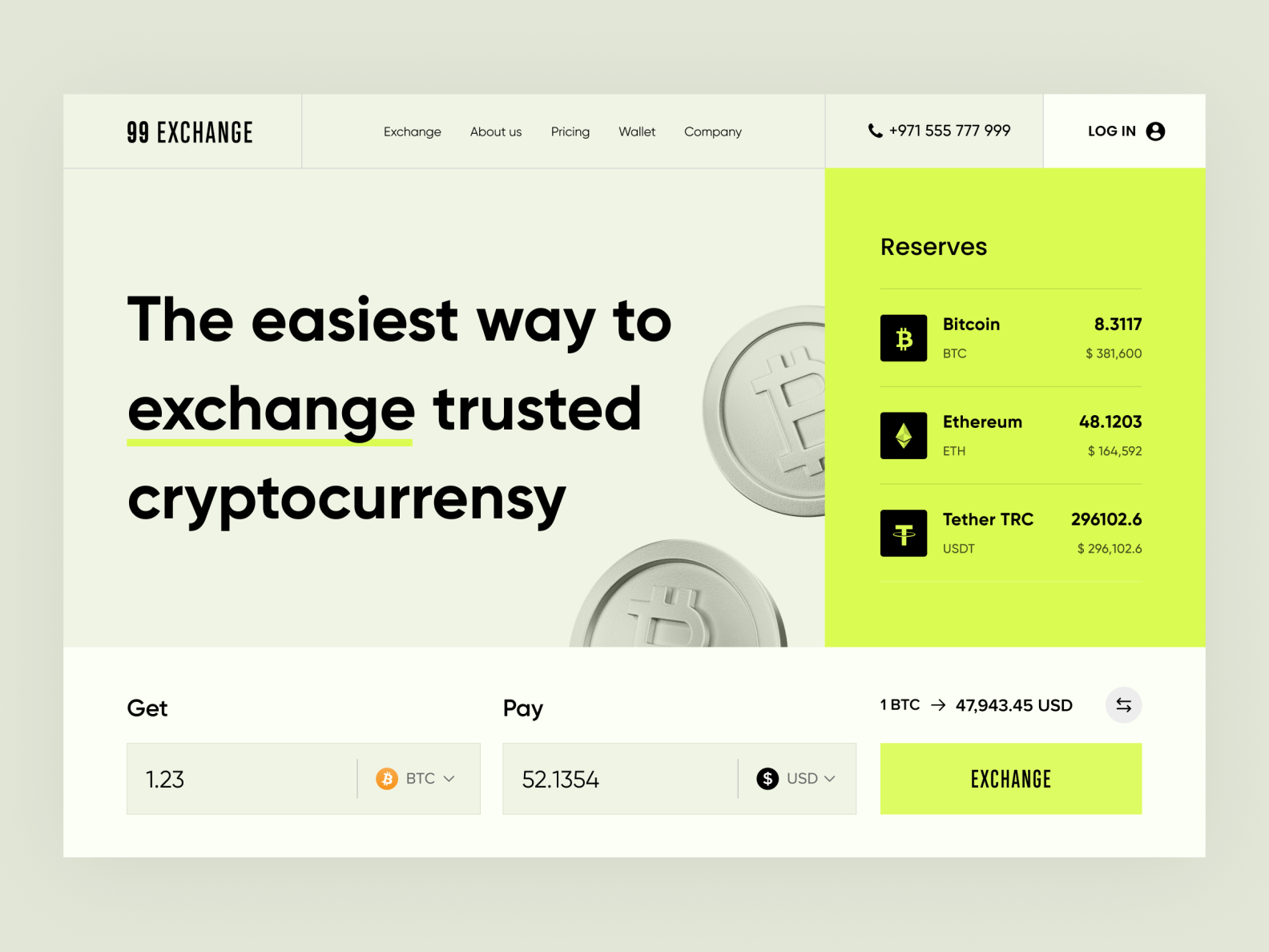 Cryptocurrency Exchange Website by Serhii Antoniuk on Dribbble