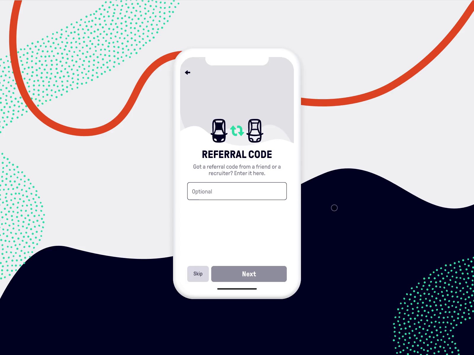 Registration – Enter referral code by Thanos Samarinas on Dribbble