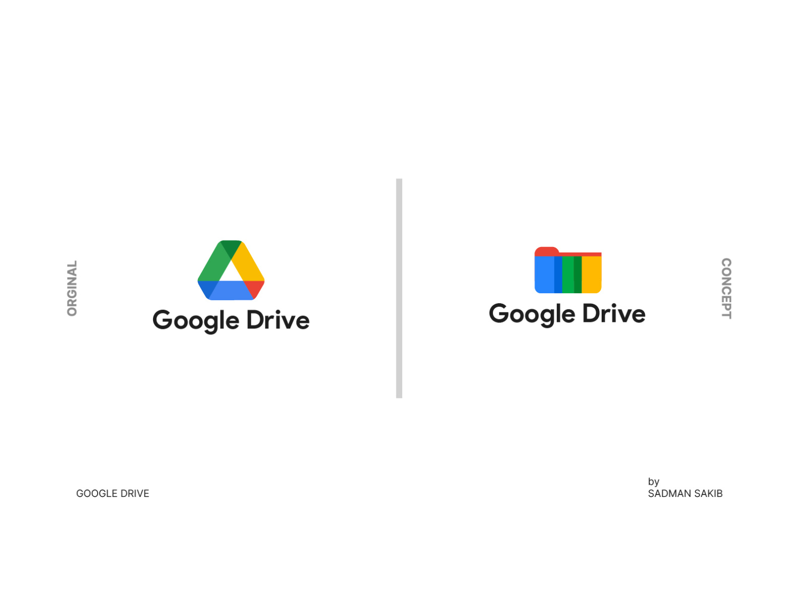 LOGO REDESIGN - GOOGLE DRIVE by Sadman Sakib on Dribbble