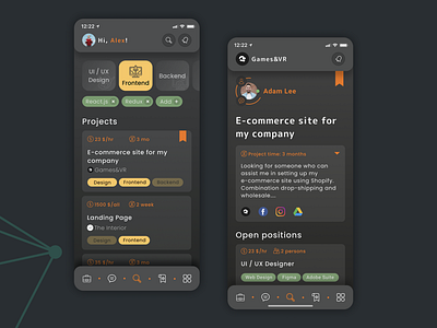 Freelance Job Board Mobile App UI Concept by Raisa Primerova on Dribbble