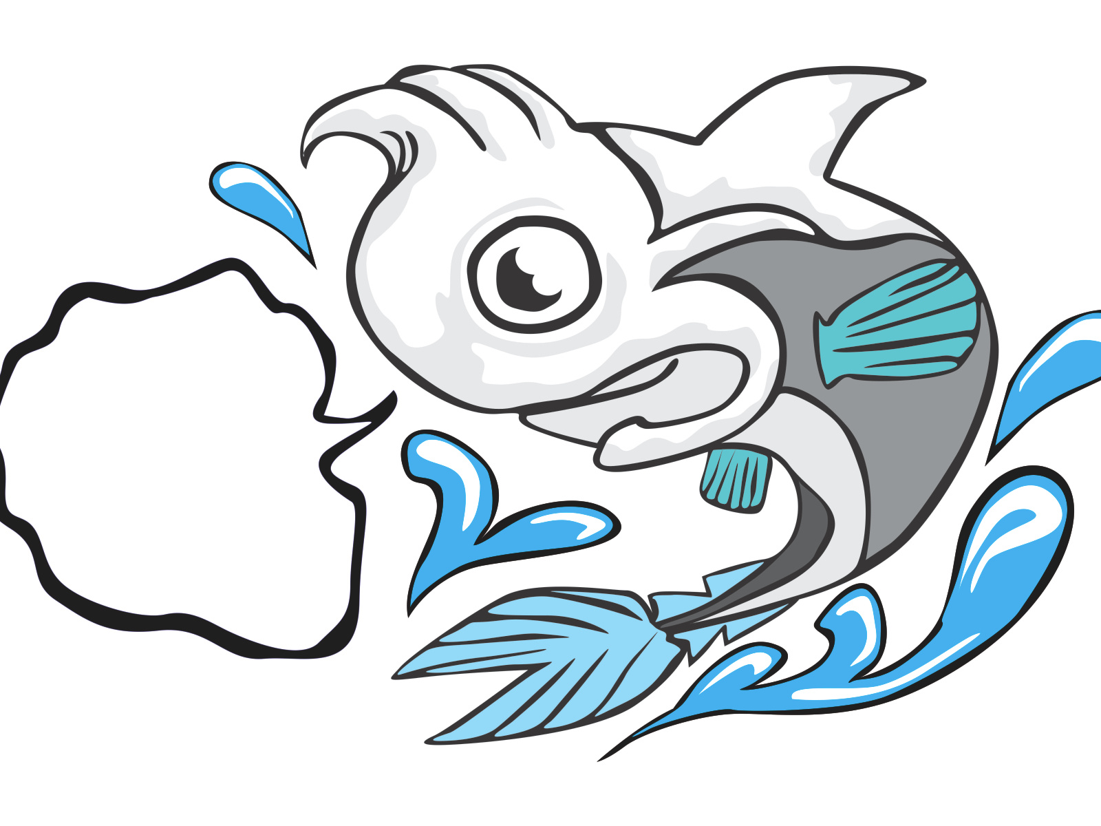 Animal - Fish with skull mask with vector art style by Arief sapta ...