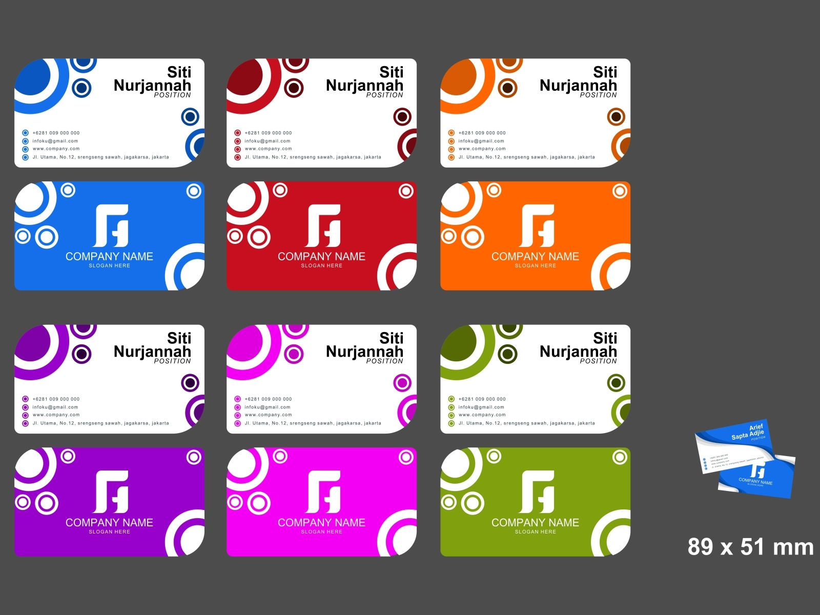 Namecard by Arief sapta adjie on Dribbble