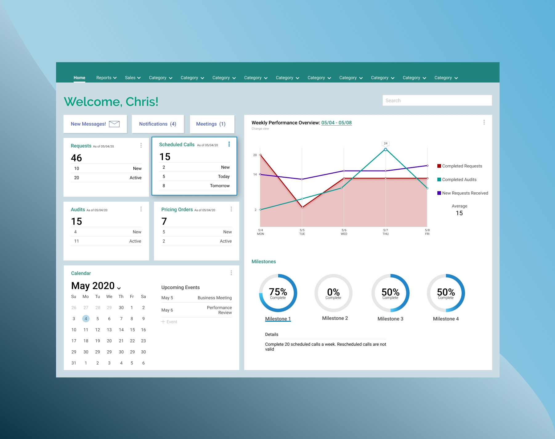 Dribbble - Enterprise Dashboard – 1@2x.jpg by Christopher Lucas