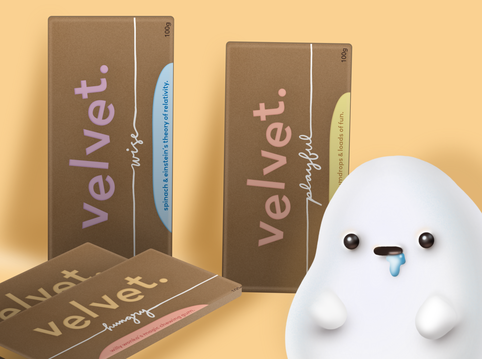 Chocolate bar illustration by Rachel Schuck on Dribbble