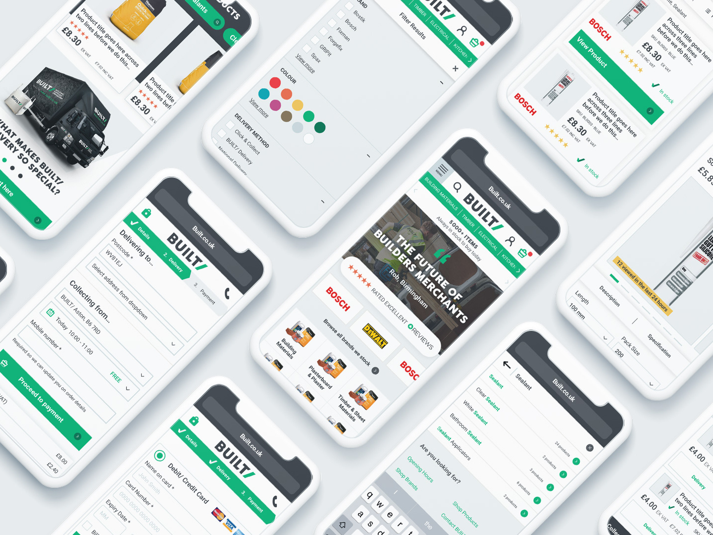 BUILT/ Mobile Design by Rob James on Dribbble