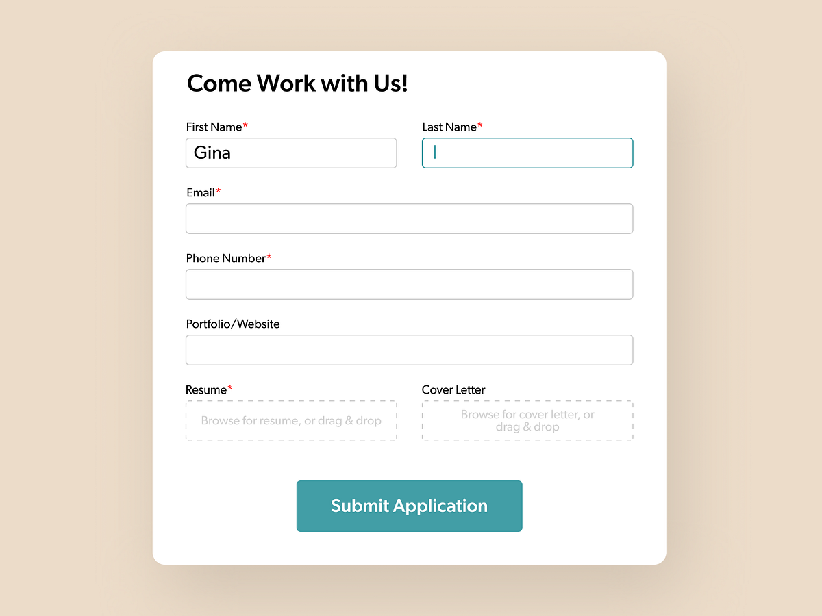 Browse thousands of Job Application images for design inspiration ...
