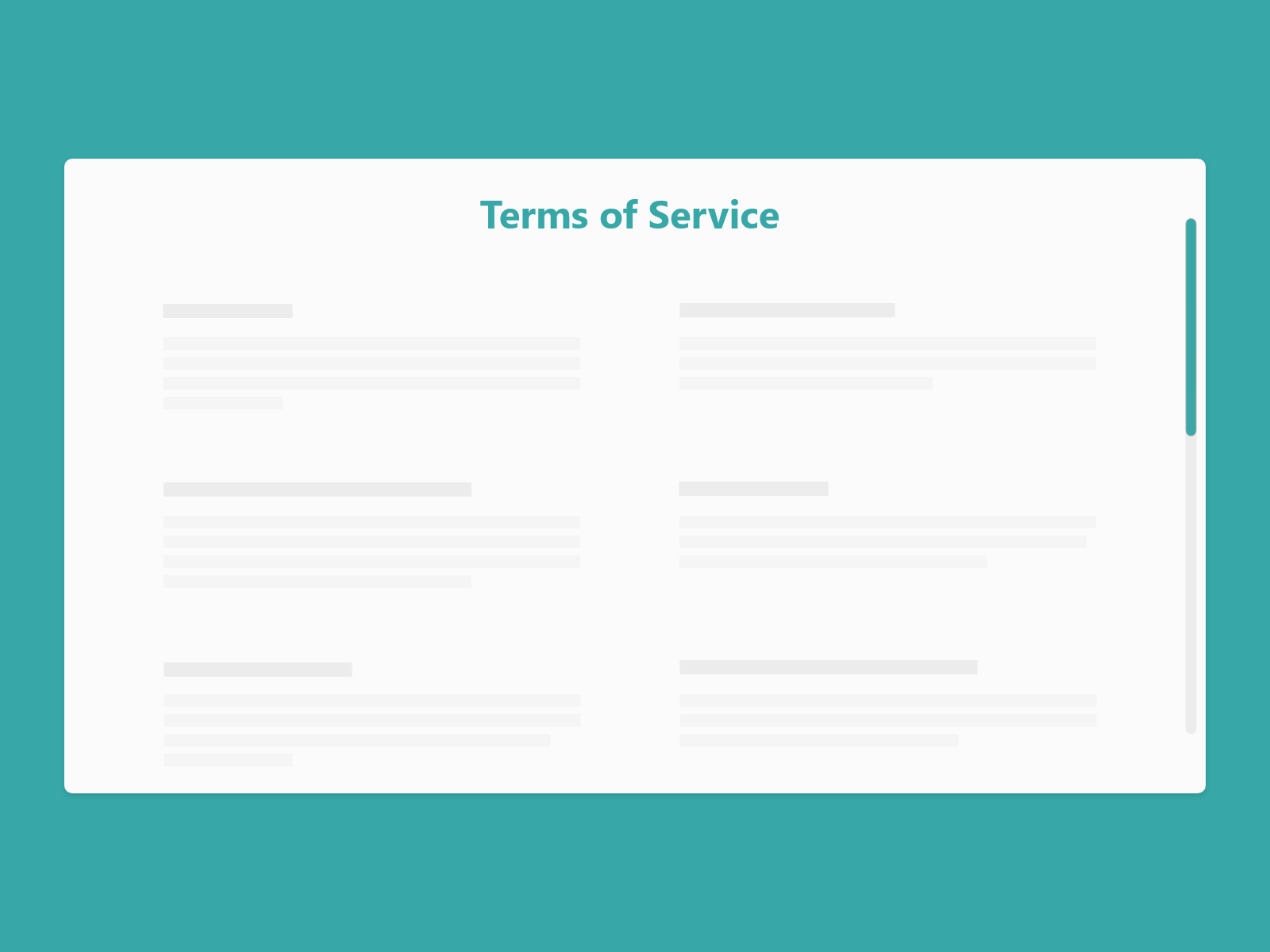 089 - Terms of Service by Marvelous Akpotu on Dribbble