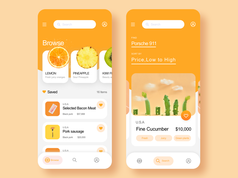 This is an app that makes you feel fresh by Crystal on Dribbble