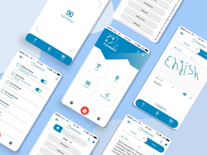 google translate mobile app redesign language translator by Fenil9 ...