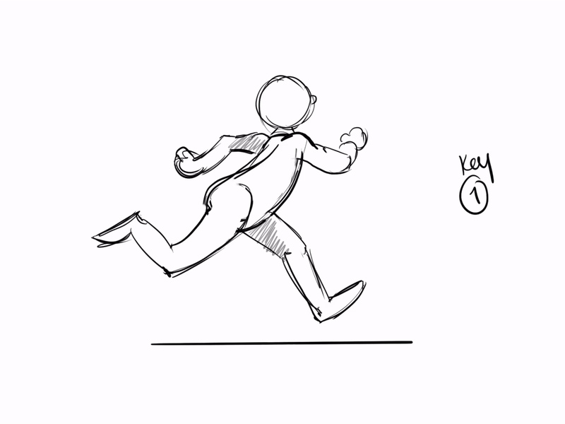 Handdrawn Run Cycle by Christina Damsgaard on Dribbble