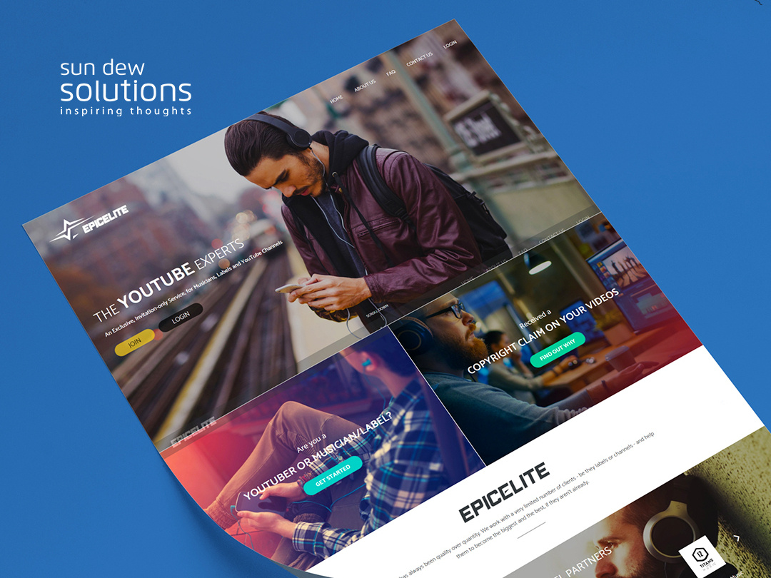 Epic Elite Website by Sundew on Dribbble