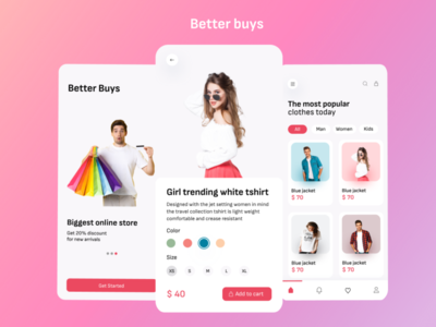 Shopping App UI by Initio TechMedia Pvt Ltd on Dribbble