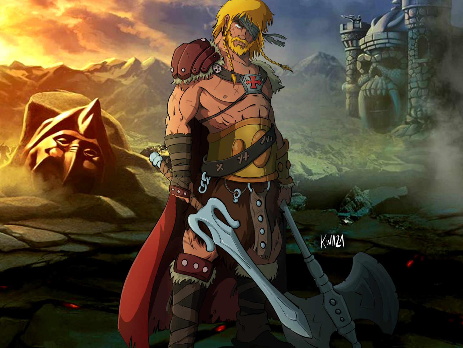 Alternative world He-Man by Marcelo Bermúdez on Dribbble