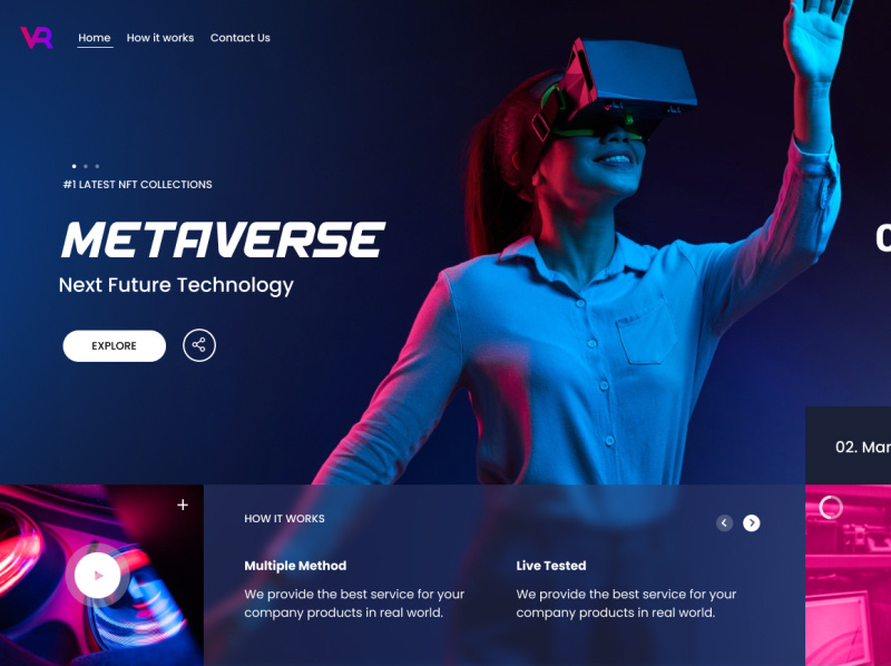 Metaverse Landing Page by Rafael Alexander on Dribbble