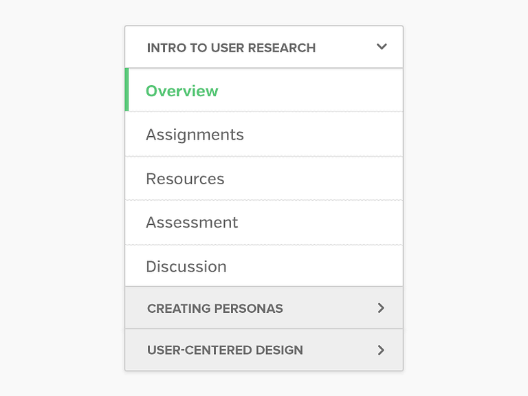 Expandable Menu by Jackie Ngo Renner on Dribbble