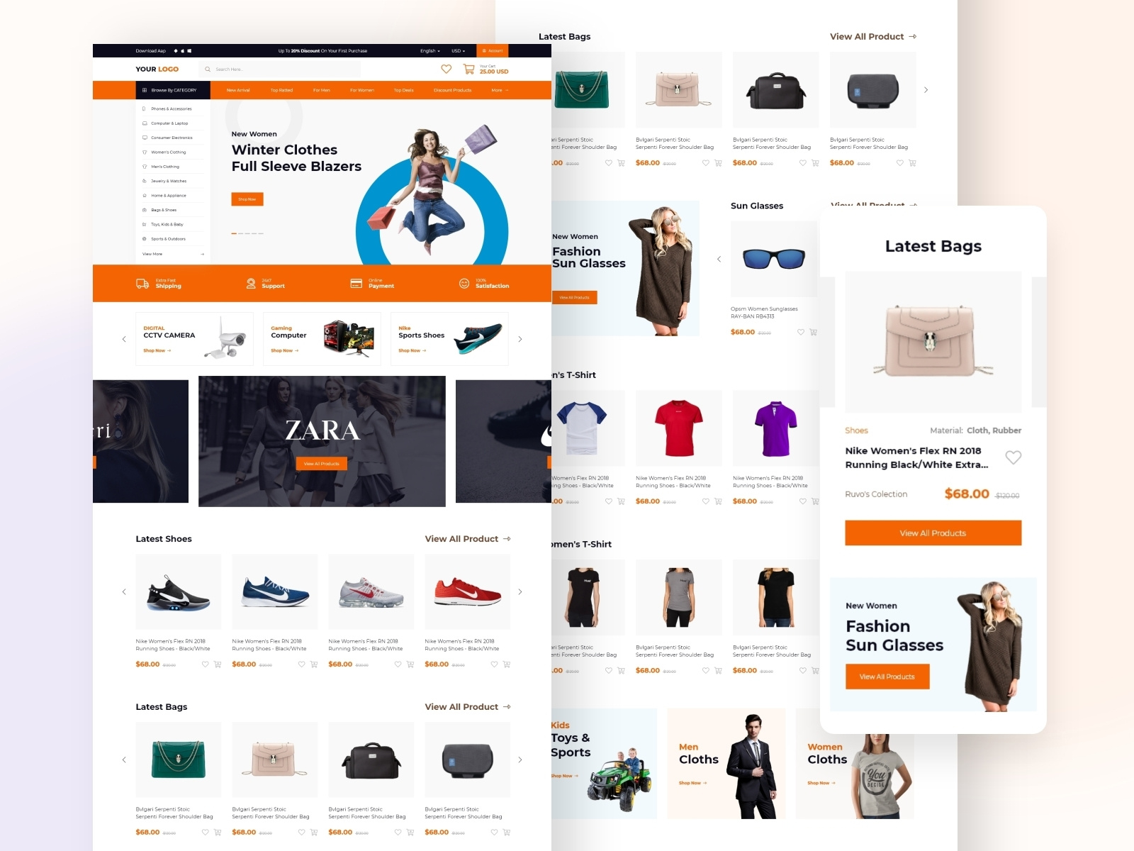 Online Shop by Sajal Jahan on Dribbble