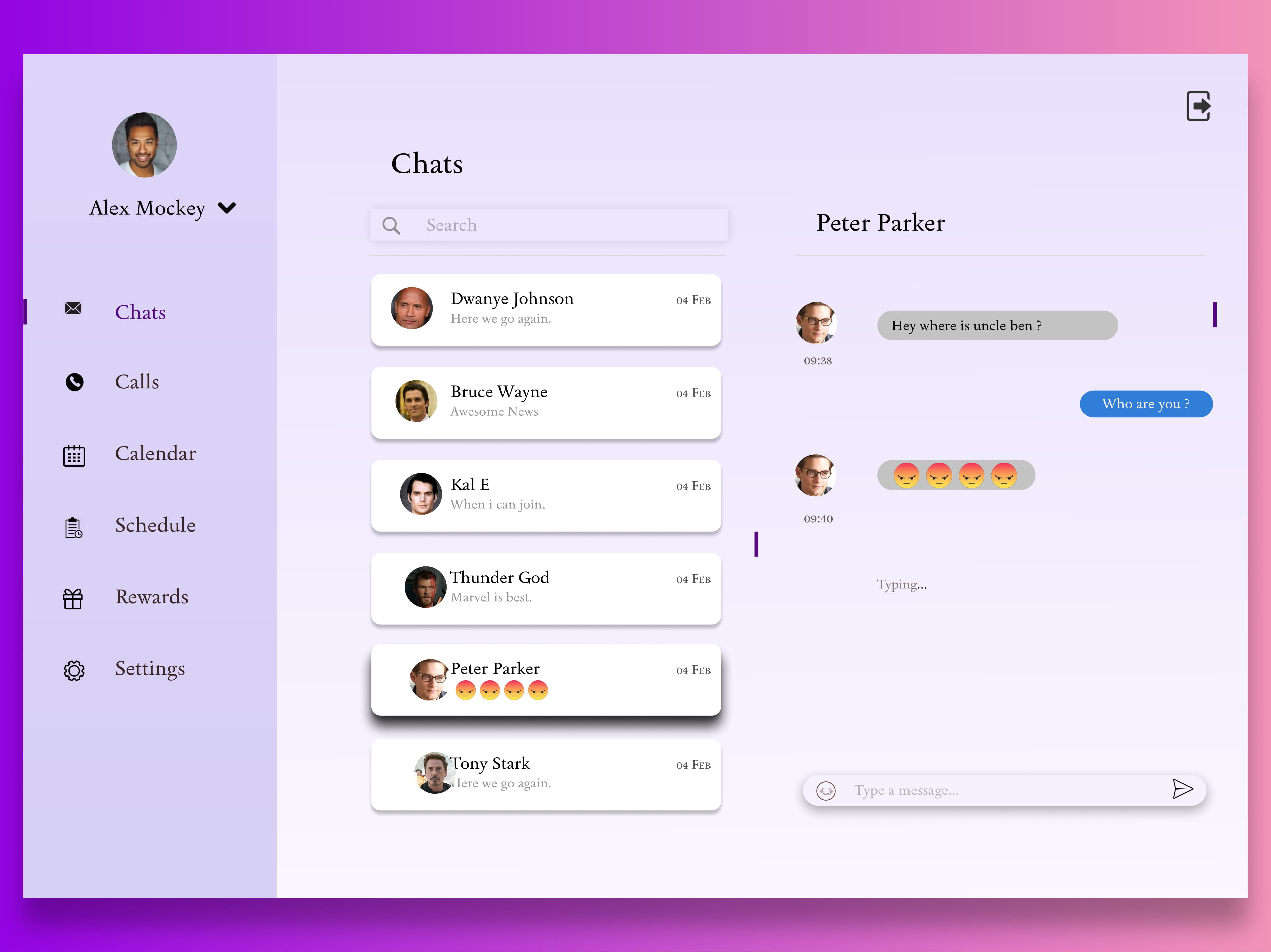 Dribbble - chat_dashboard.jpg by narender saini