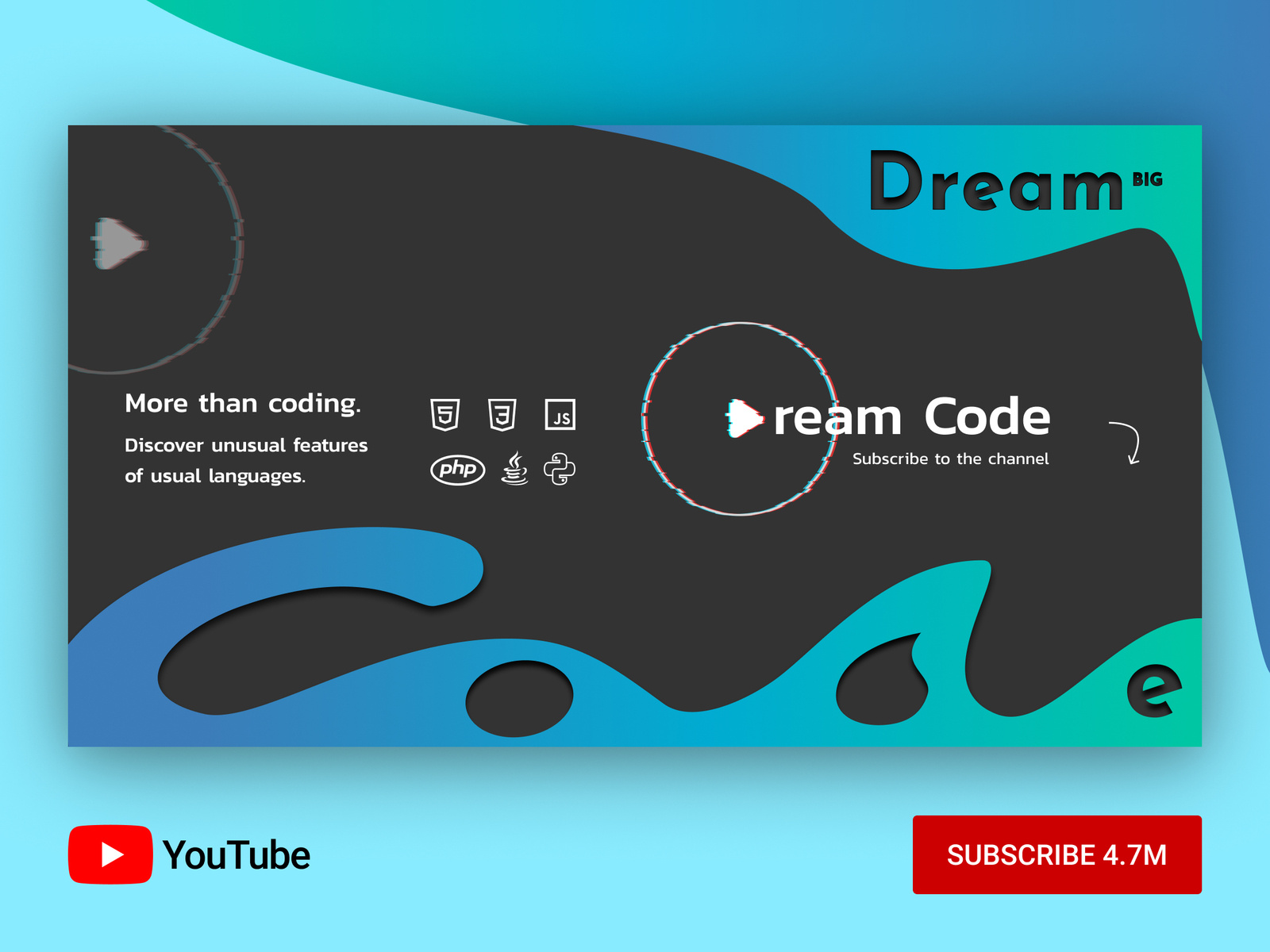 YouTube Banner by Felicia Barbu on Dribbble