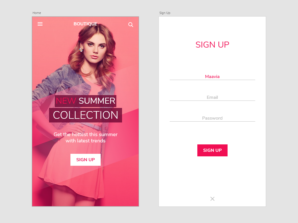 Sign Up Form UI by Muhammad Maavia on Dribbble