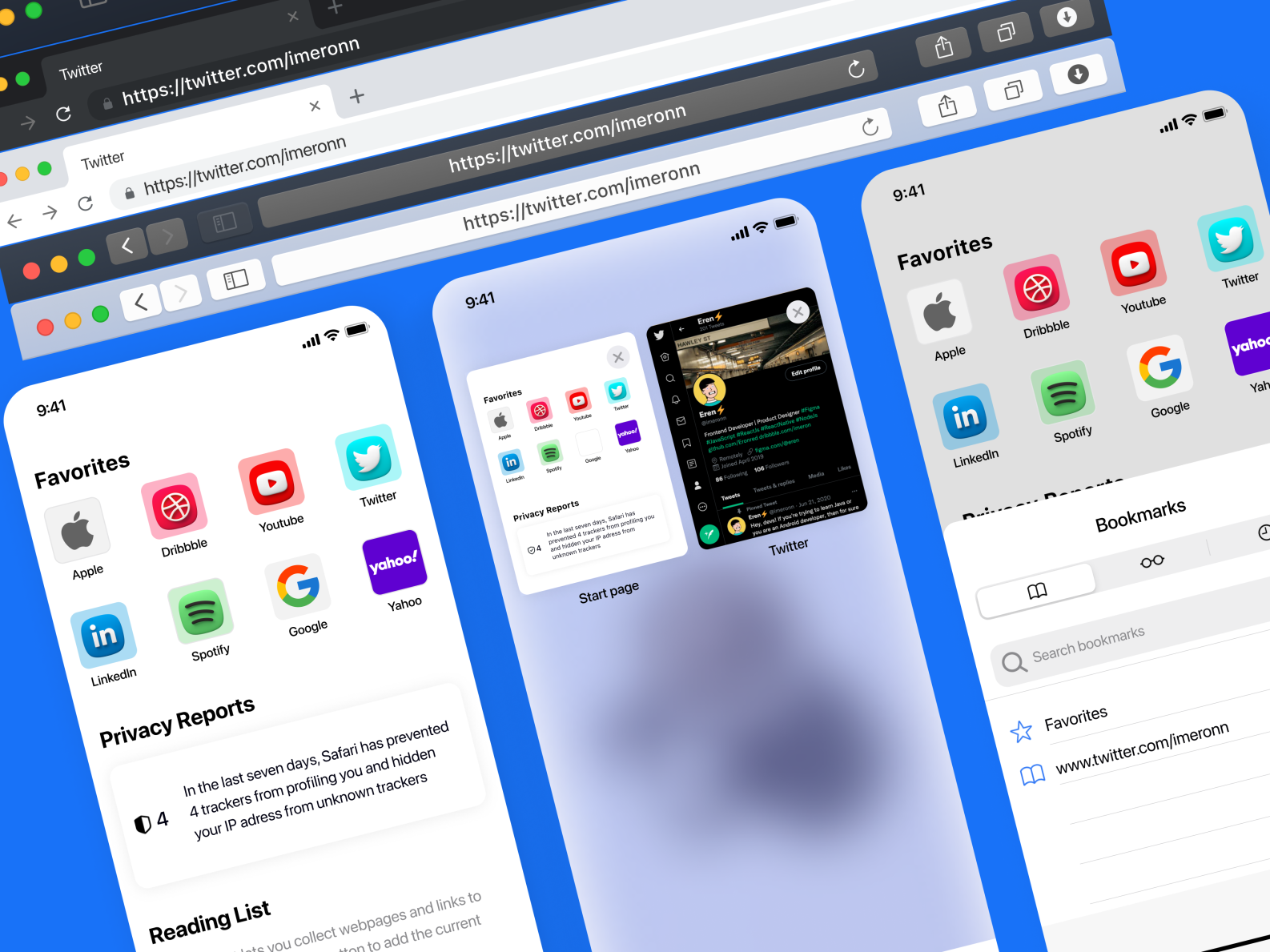 Safari Browser Desktop/Mobile - Figma Community💙 by Erencan Arica on ...