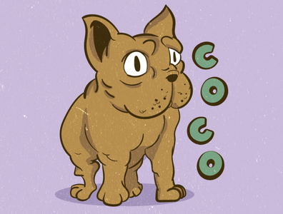 COCO the Frenchie by osvaldo urriola on Dribbble
